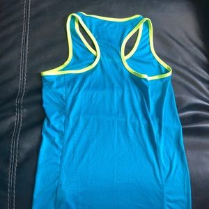 Reebok | Tops | Redbox Blue And Yellow Workout Tank | Poshmark